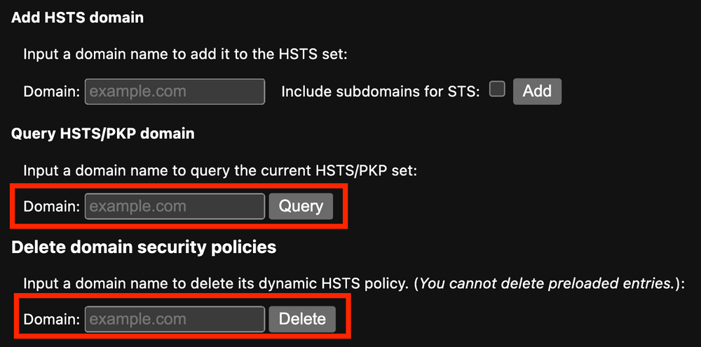 크롬에서 HSTS(Strict-Transport-Security)를 해제하는 방법